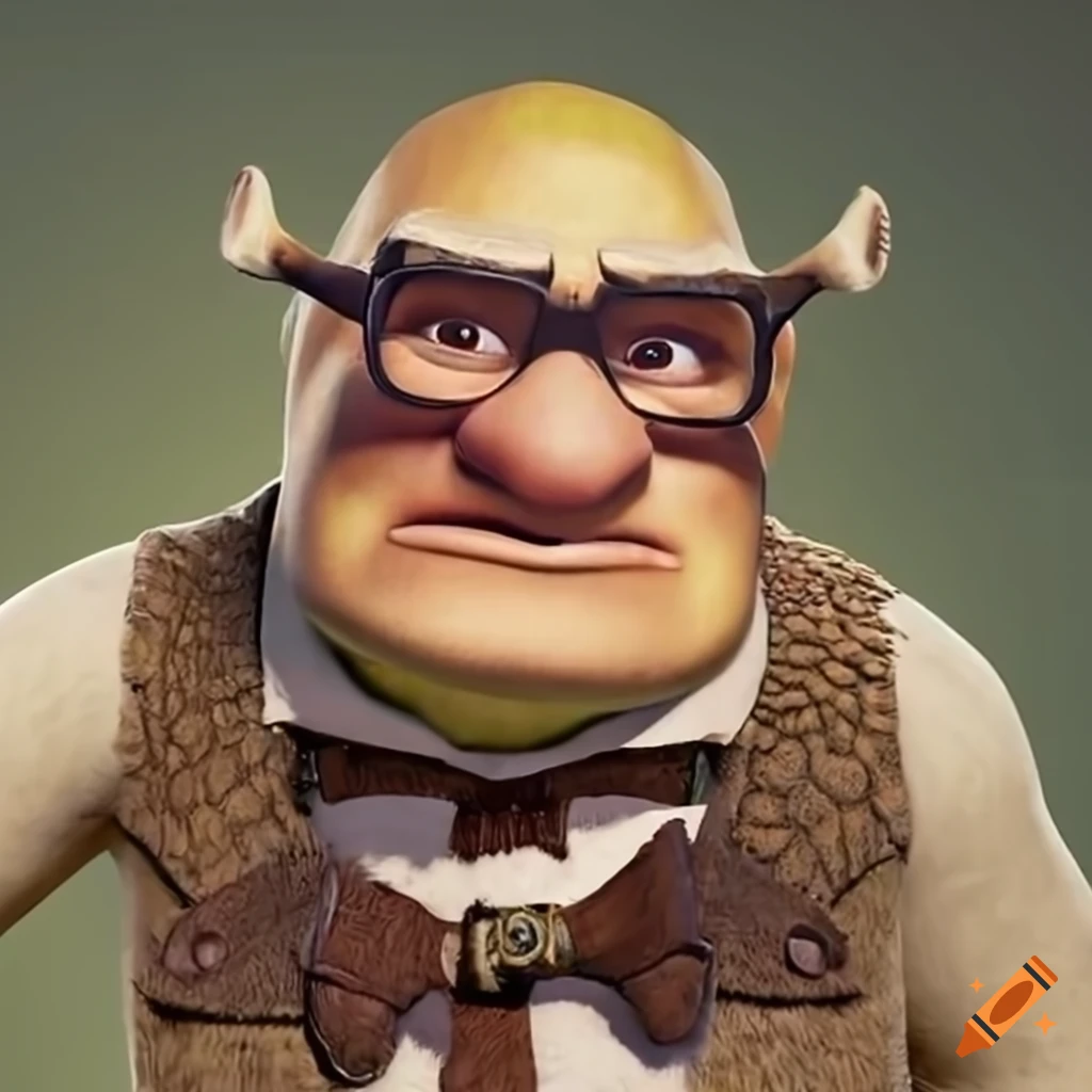 Carl fredricksen and shrek mashup artwork on Craiyon