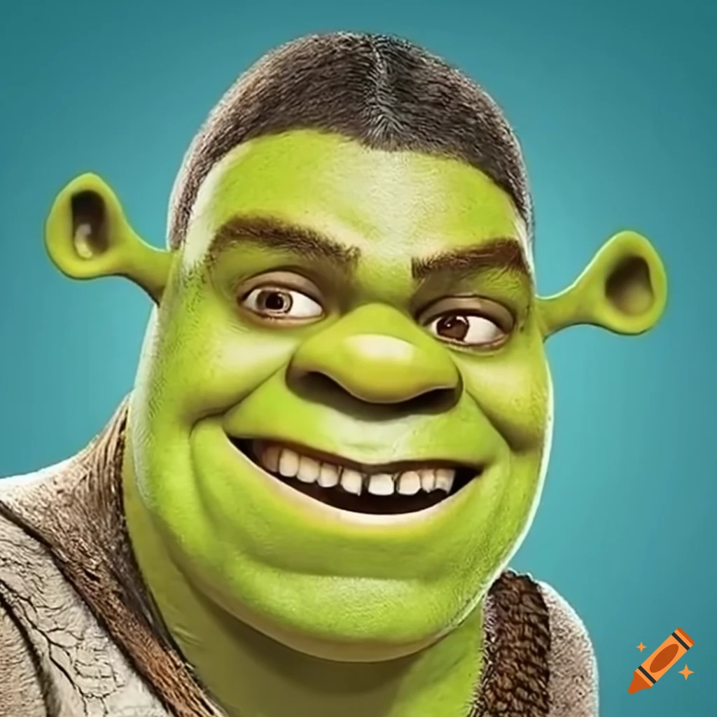 Simon cowell and shrek mashup on Craiyon