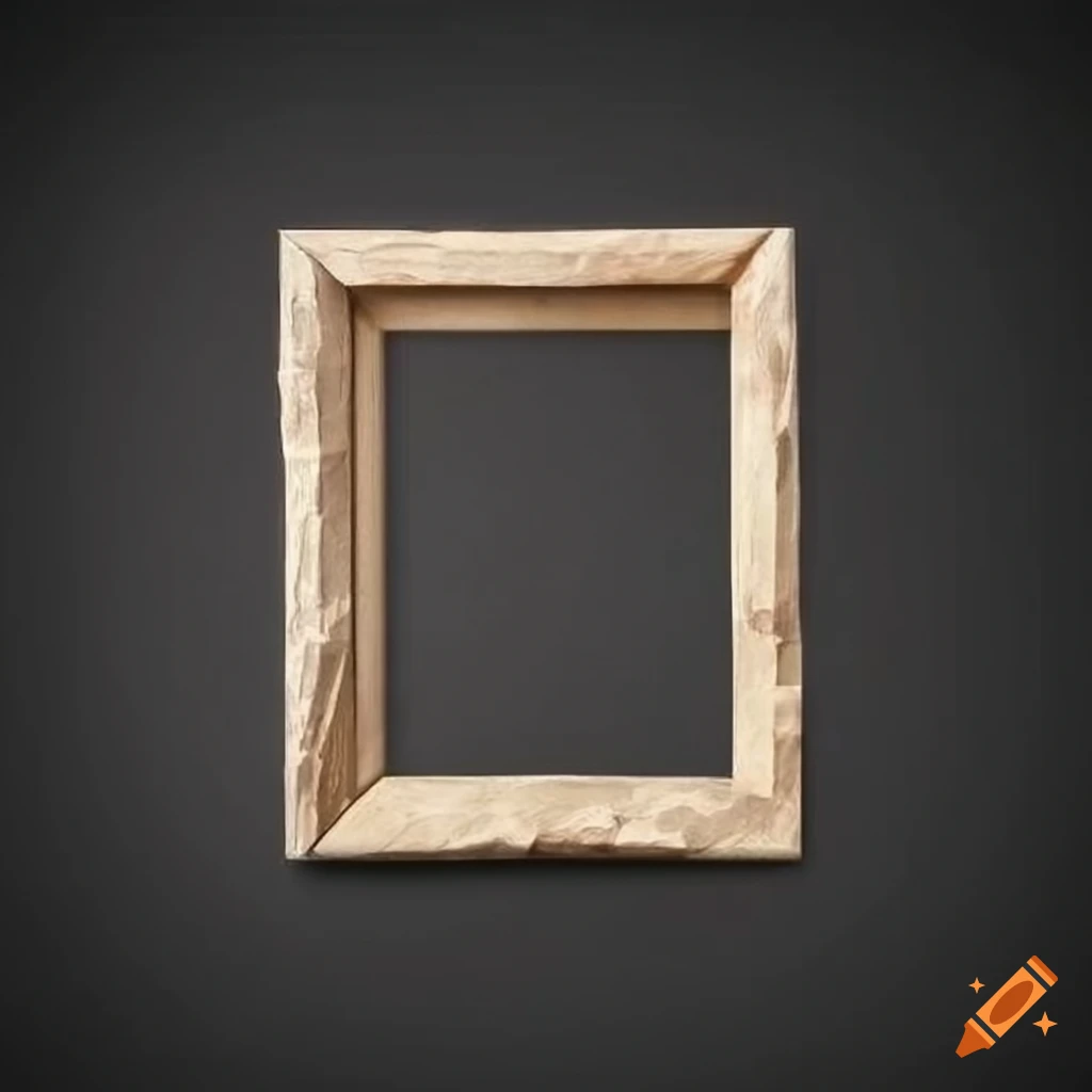 Stone square picture frame on Craiyon