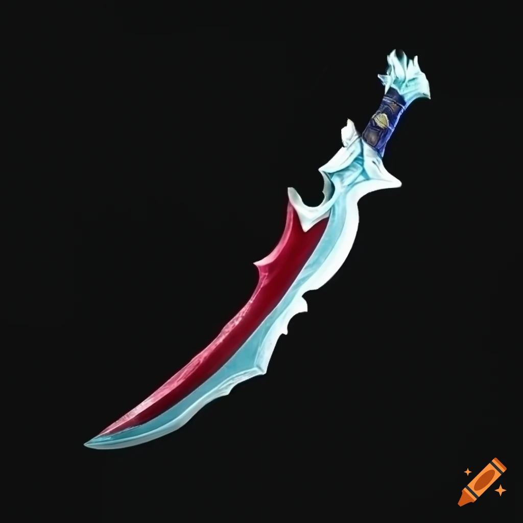 Ancient curved sword with mythic origins on Craiyon