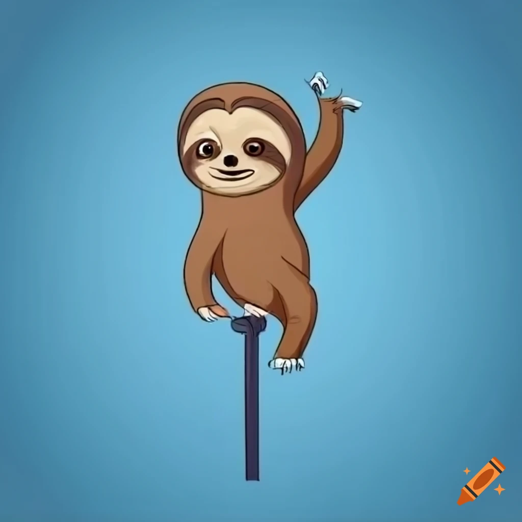 Sloth images created on Craiyon