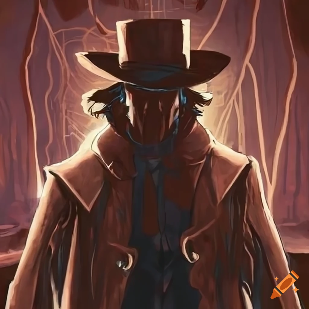 Psychedelic depiction of roland deschain, the gunslinger on Craiyon