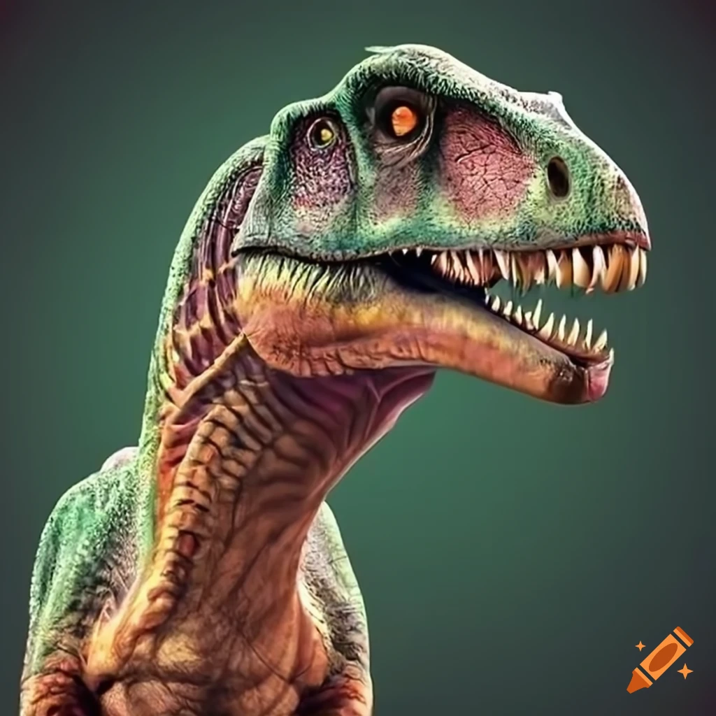 Dinosaurs communicating with each other on Craiyon