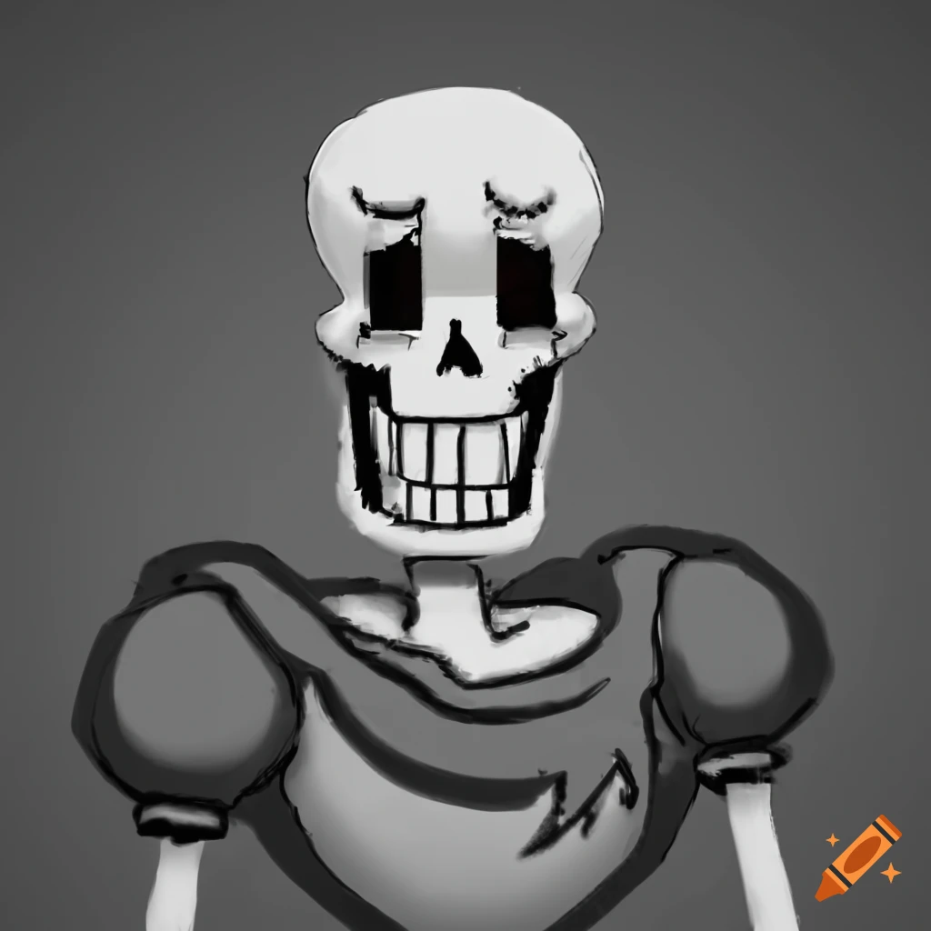 Papyrus undertale character on Craiyon