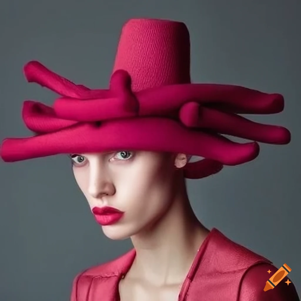 Colorful and unique hat with a cherry on top on Craiyon