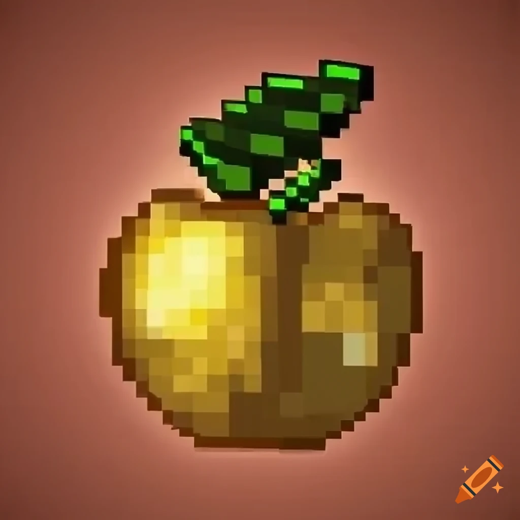 Golden Apple in Minecraft UHC on Craiyon