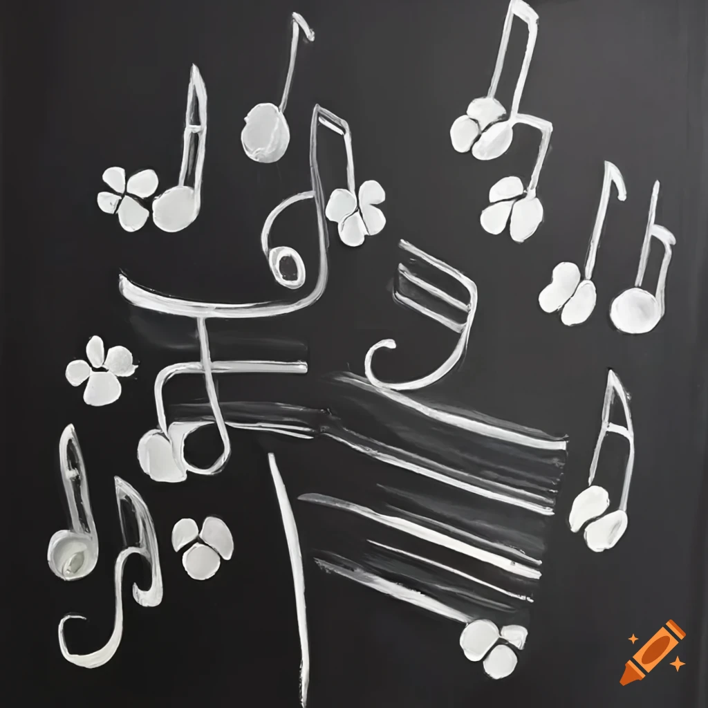 Musical note shamrock on Craiyon