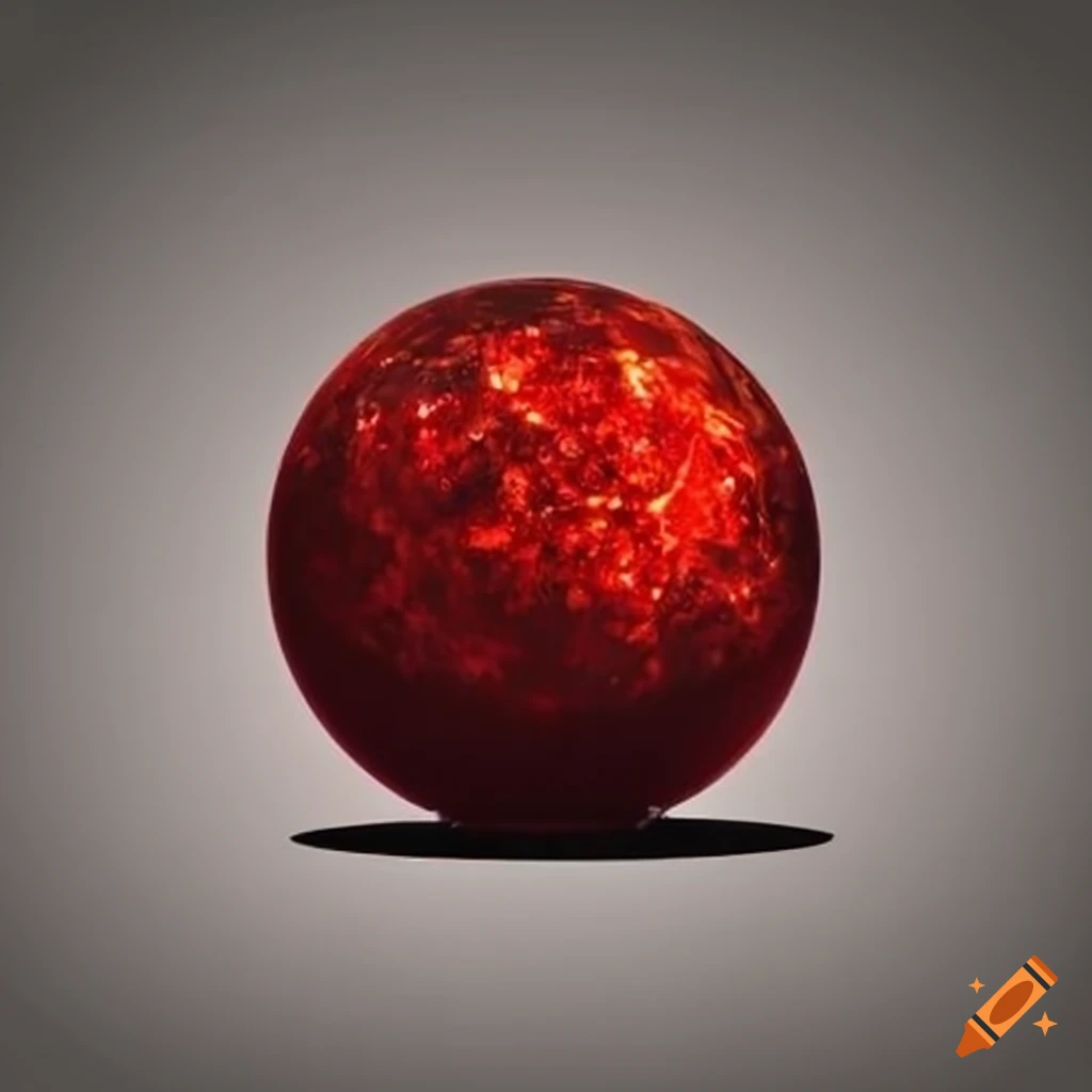 Red fire ball on Craiyon