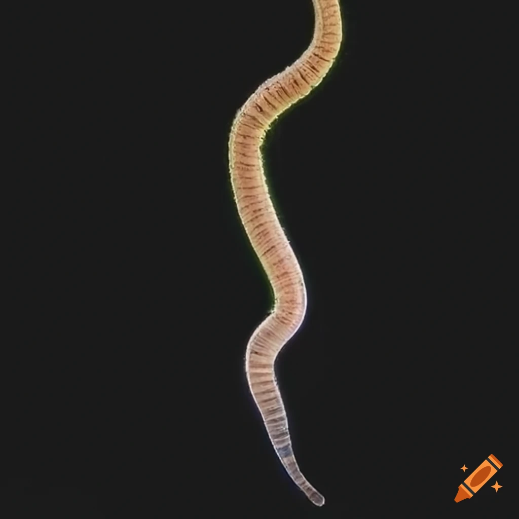 Small transparent worm on Craiyon