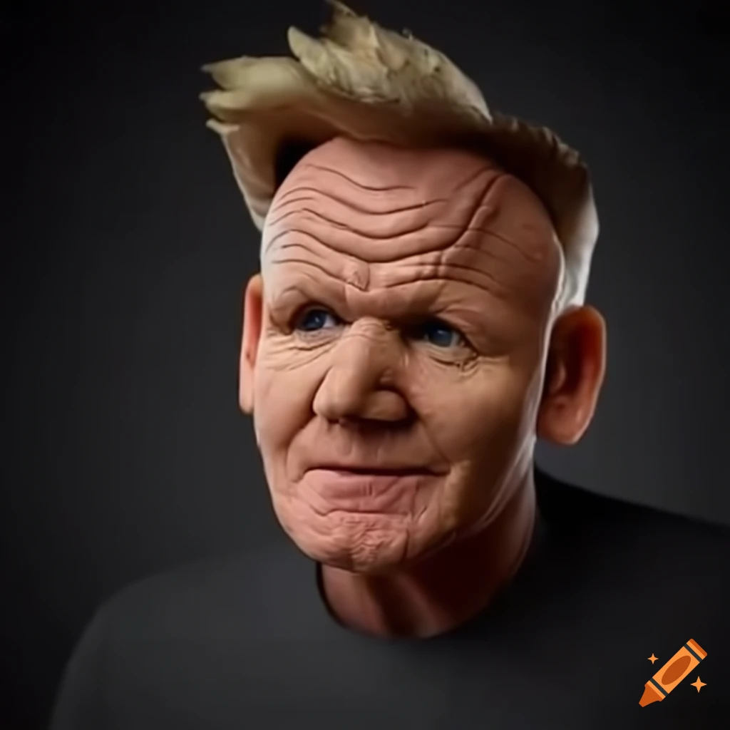 Claymation gordon ramsay character on Craiyon
