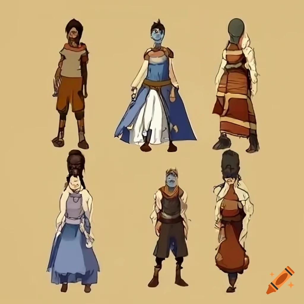 Rpg avatar with airbending abilities on Craiyon