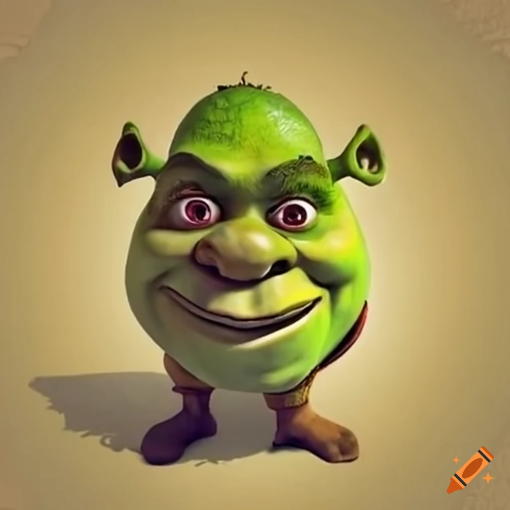 Character resembling shrek in a chinese style artwork on Craiyon