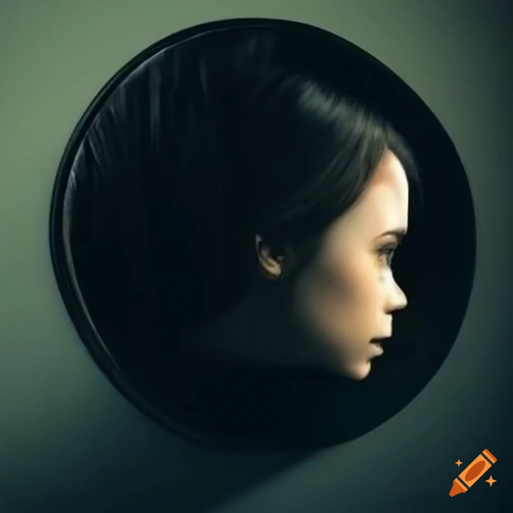 Reflection in the mirror on Craiyon