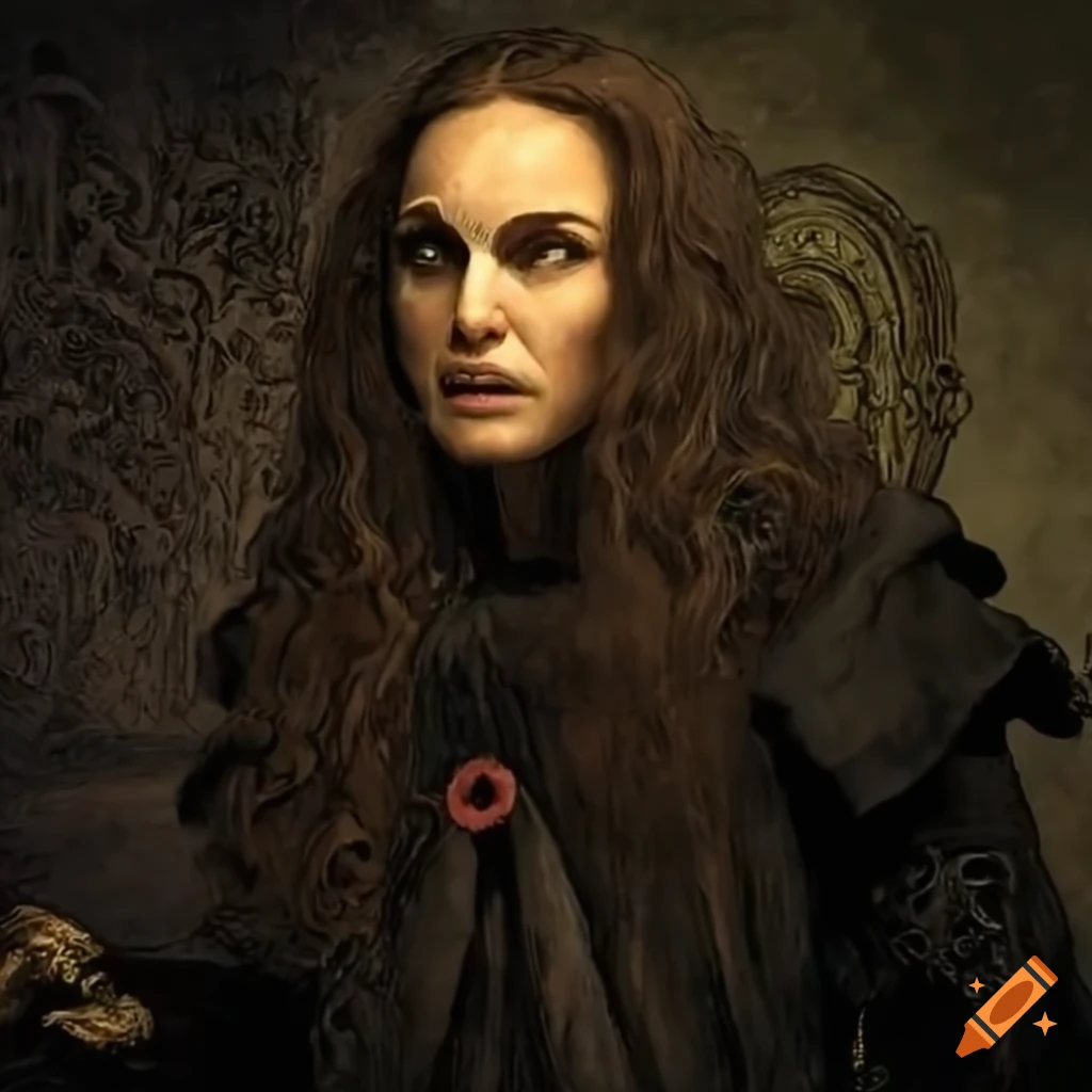 Long haired natalie portman as an evil witch in bloodborne, gustave ...