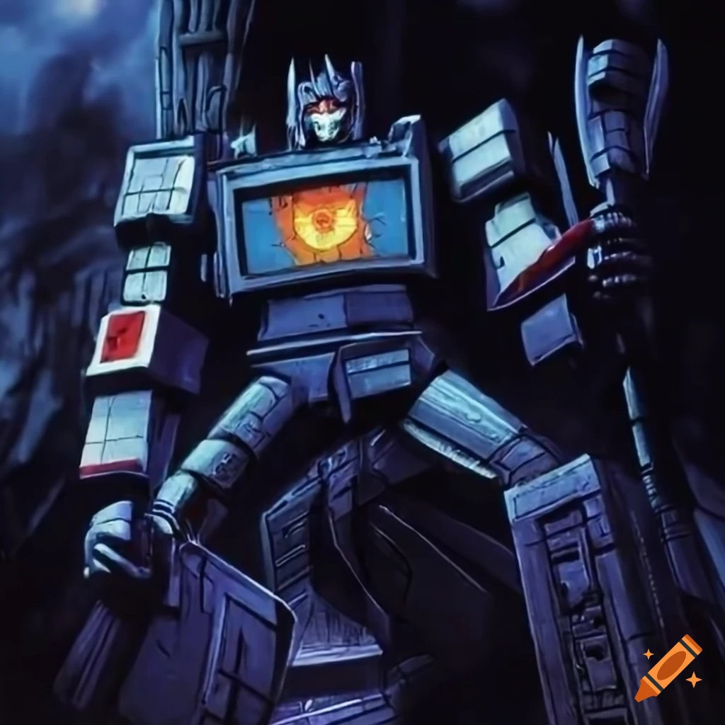 Transformers 1986 live action movie scene with soundwave playing guitar ...