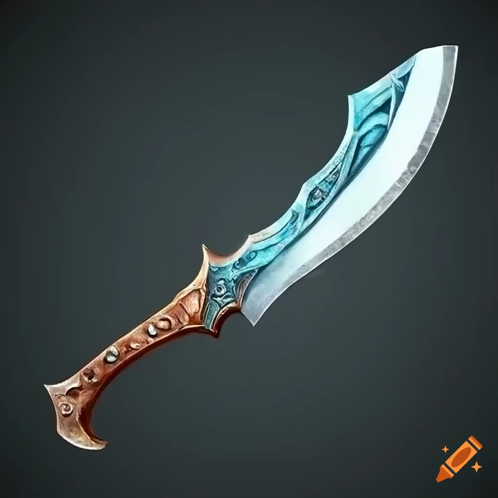 Mythic fantasy machete on Craiyon