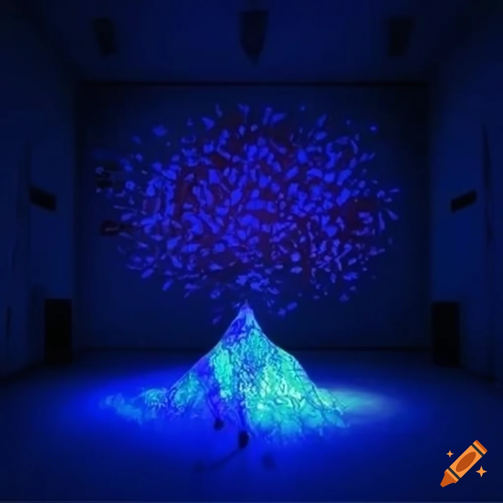 Art installation with interactive viewpoint on Craiyon