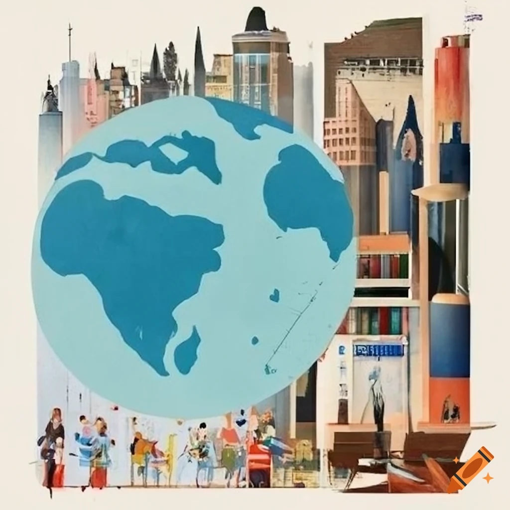 Artwork highlighting global concern of climate change with conference ...