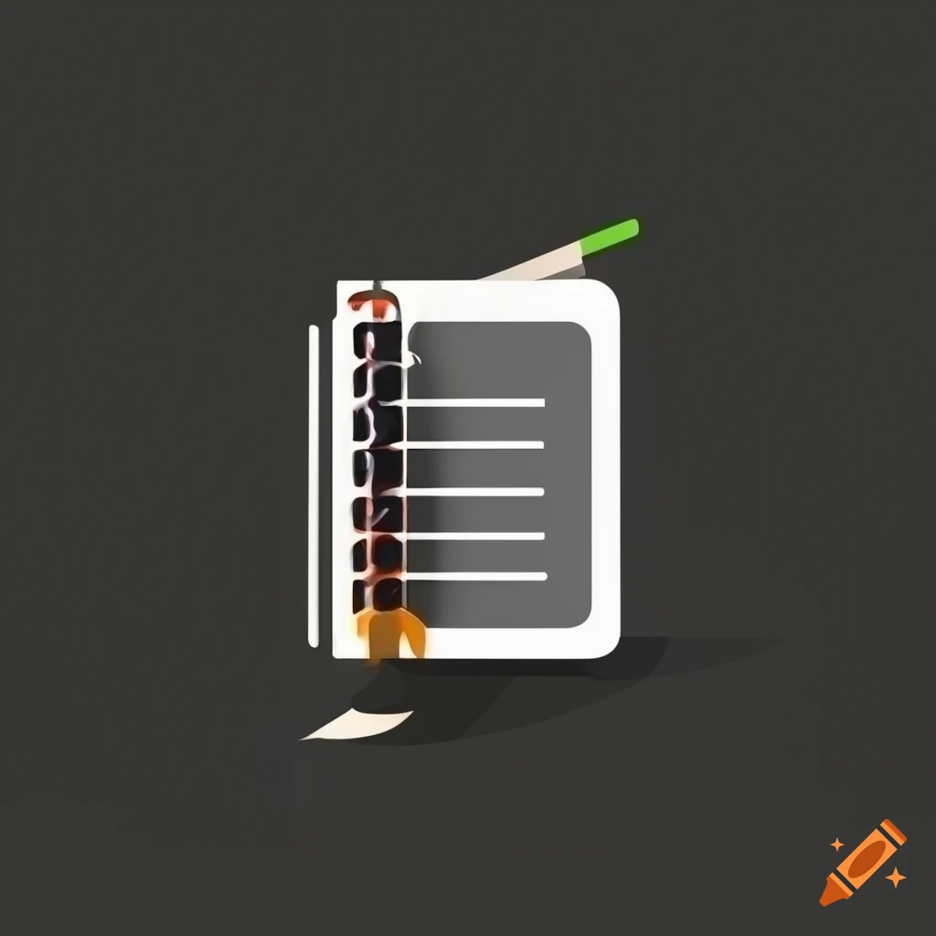 Simple app logo for homework planner on Craiyon