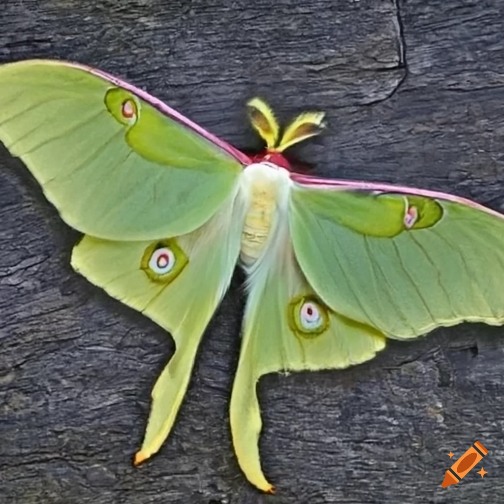 Luna moth on Craiyon