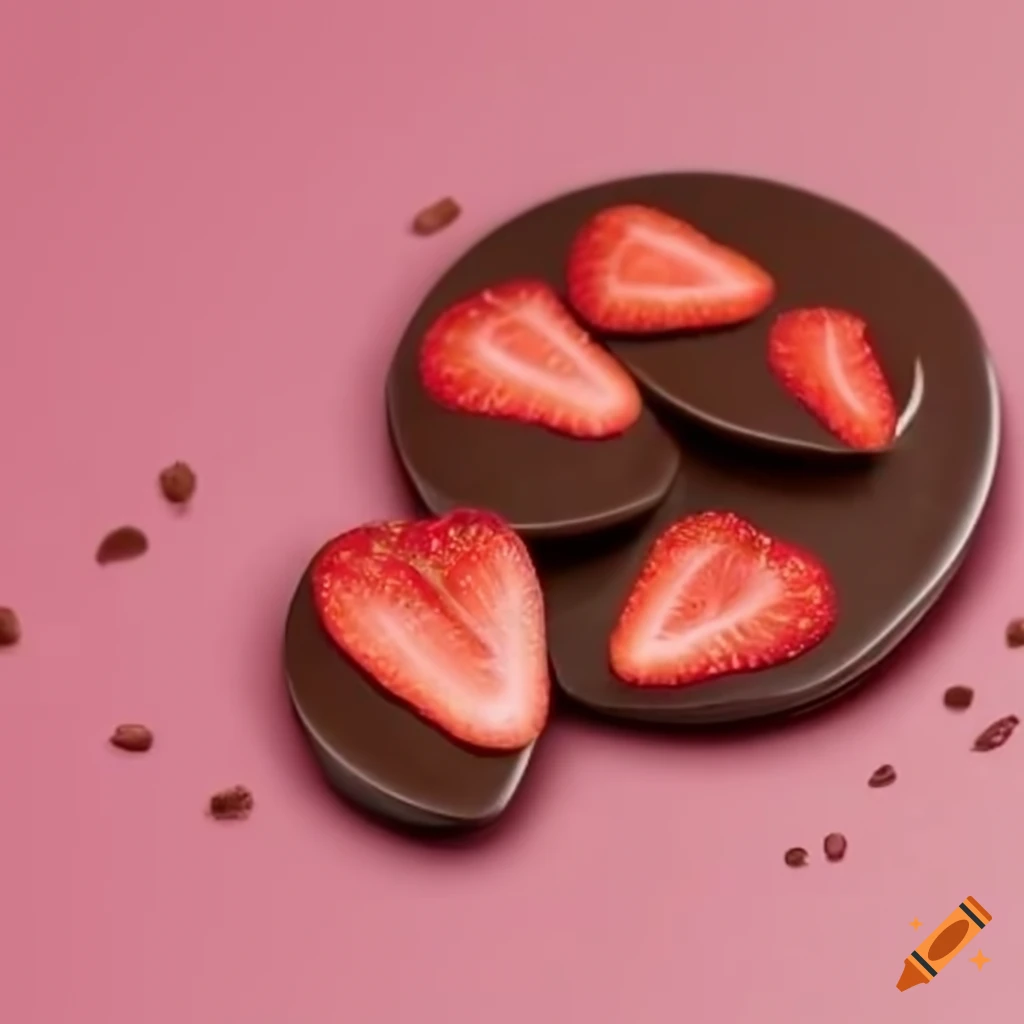 Strawberry in chocolate brand on Craiyon