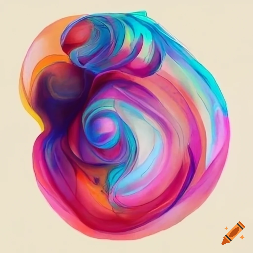 Abstract art with swirling colors and patterns on Craiyon