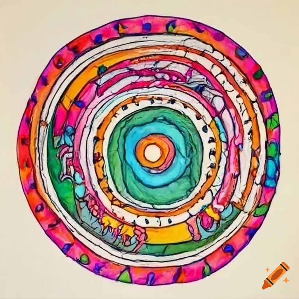 Original festival circle on Craiyon