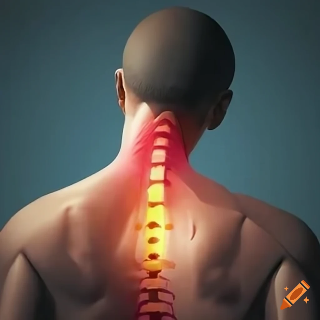 Person exercising neck muscles on Craiyon