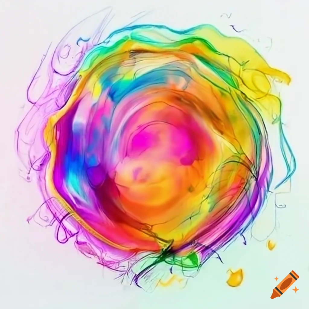 Abstract representation of elemental forces on Craiyon