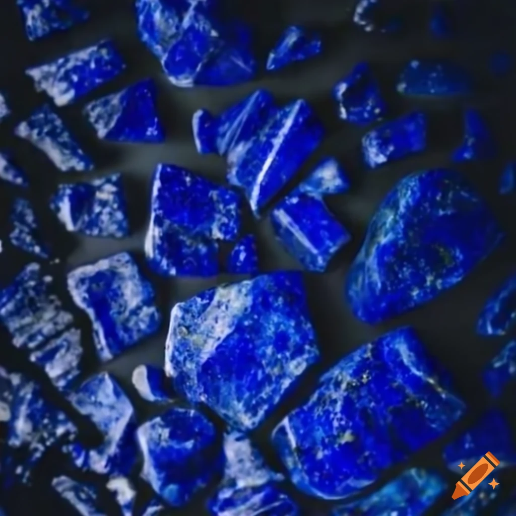 Lapis lazuli falling like rain on Craiyon