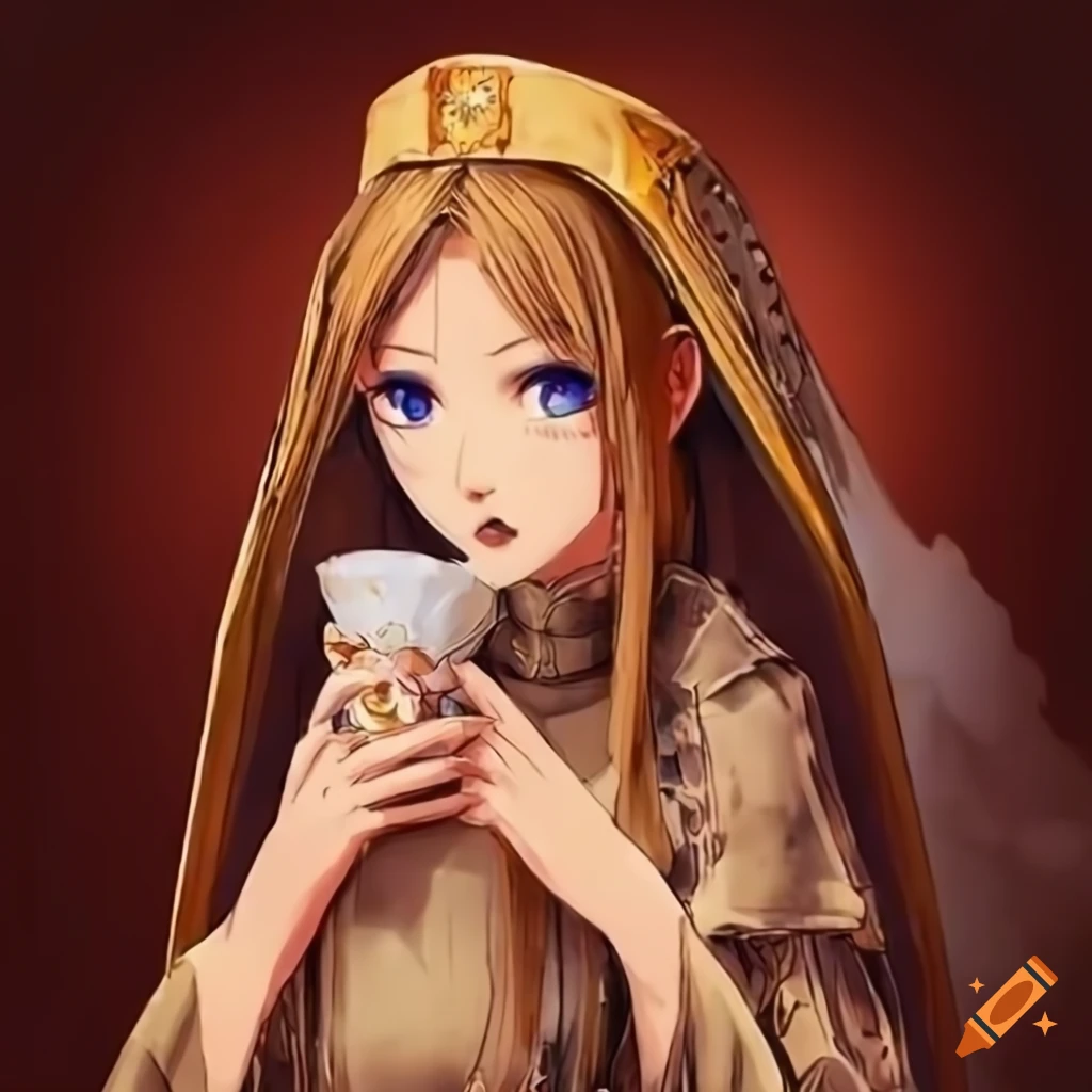 Unique angel petra rall and wife in traditional religious attire on Craiyon