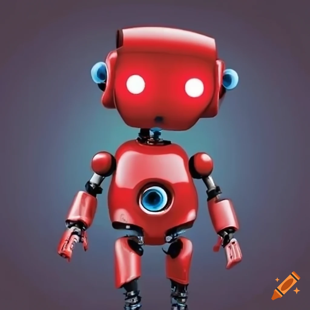 Red o robot on Craiyon