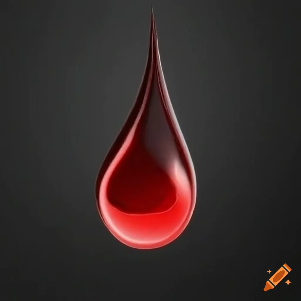 Realistic blood droplets on Craiyon