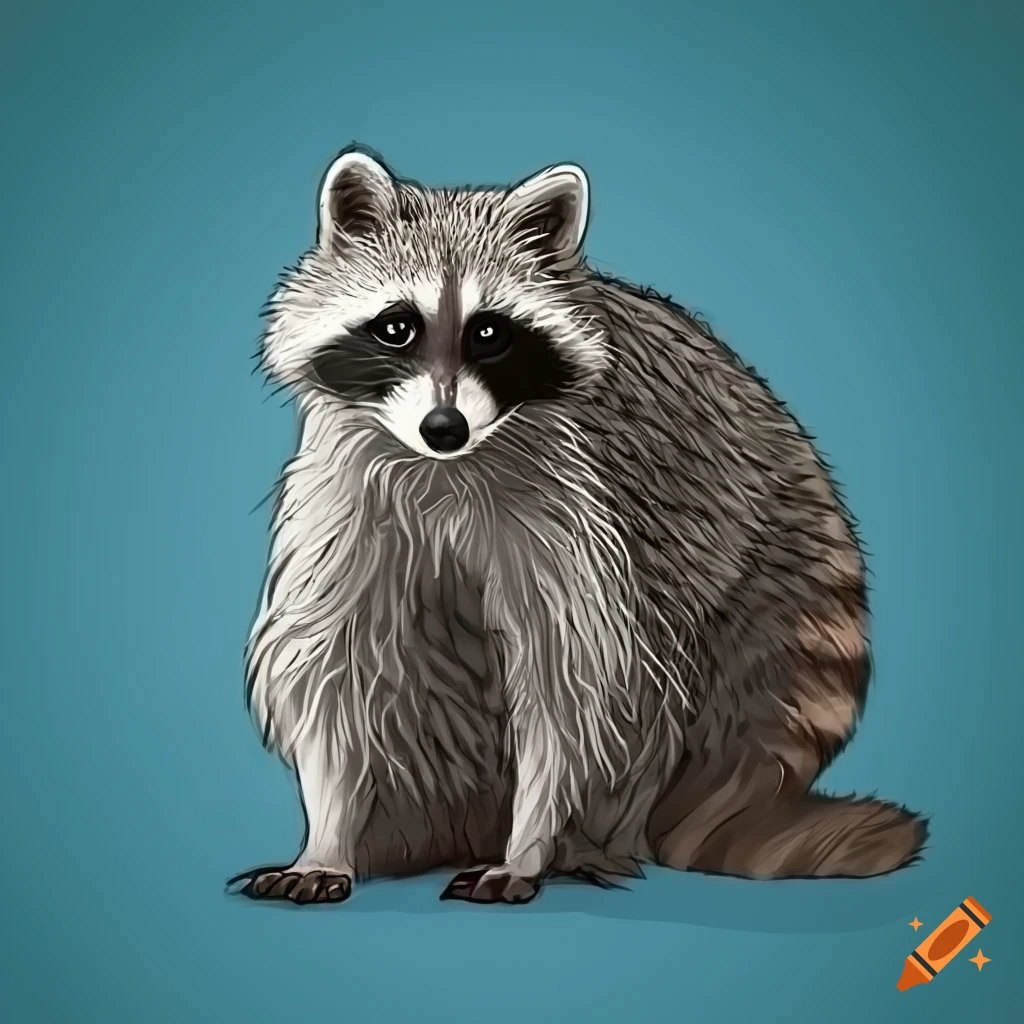 Raccoon and fox on Craiyon