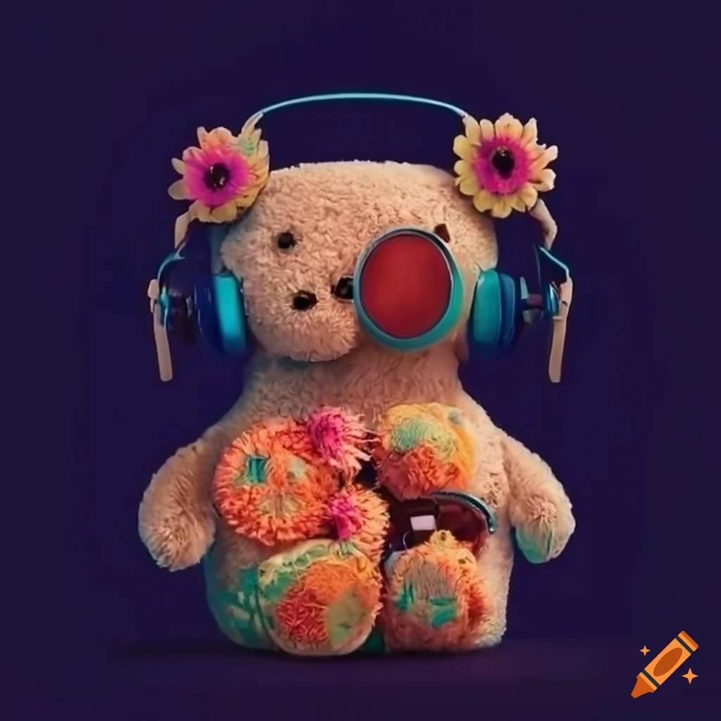 Futuristic Bouquet Of Teddy Bear Shaped Flowers With Berber Clothes