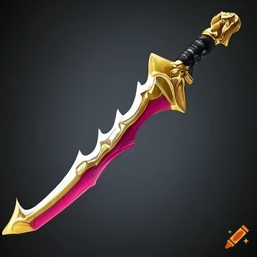 Mythic curved sword on Craiyon