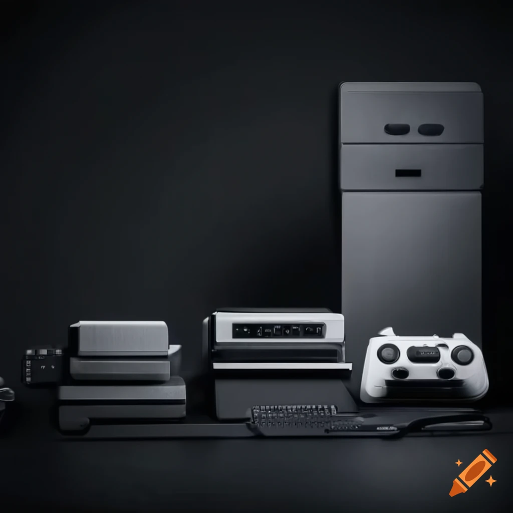 Retro gaming setup with classic consoles and nostalgic ambiance on Craiyon