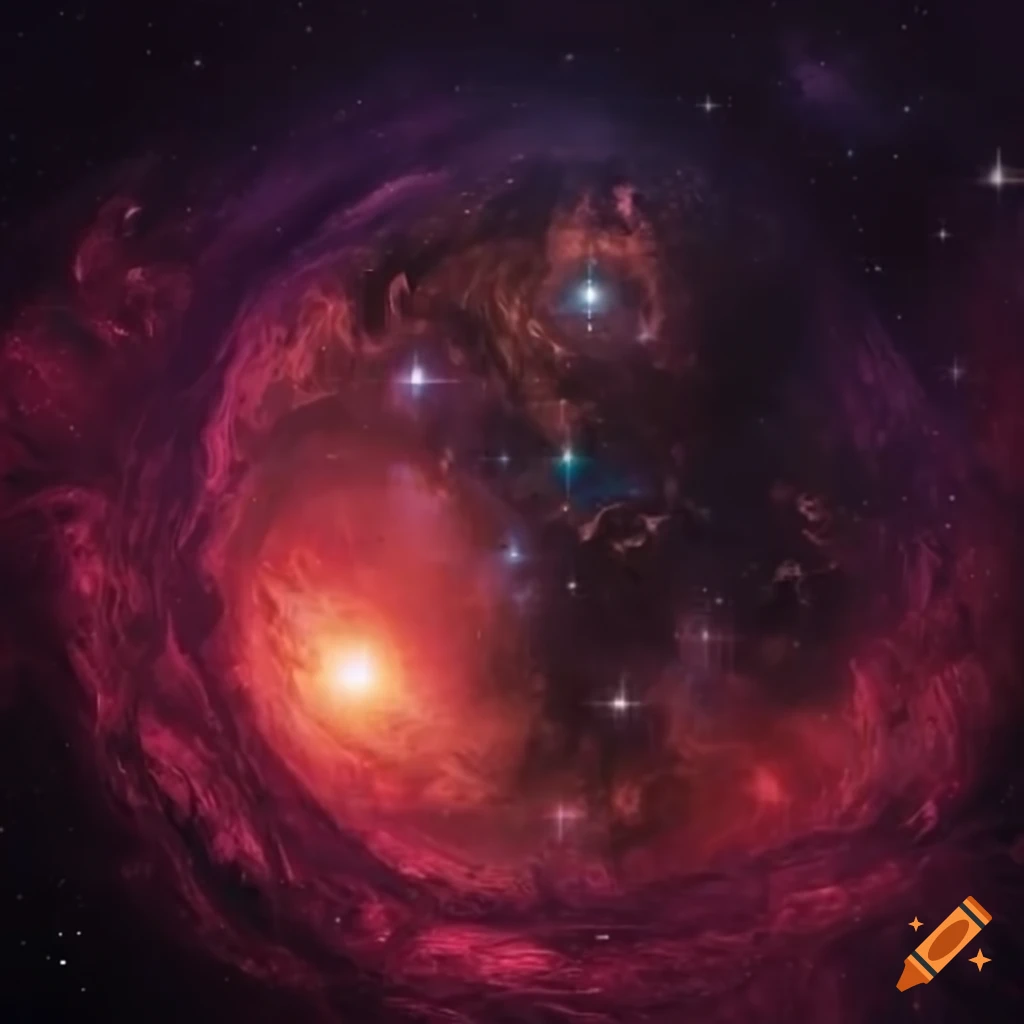 Cosmic horror in the void of space on Craiyon