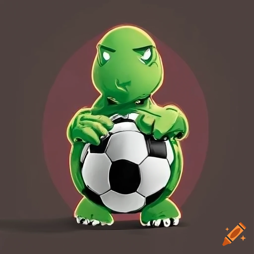 Sleepy turtle soccer club emblem on Craiyon