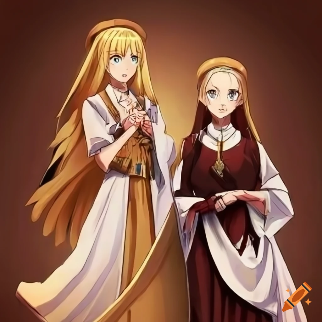 Unique Angel Petra Rall, priestess, posing with her wife in traditional ...