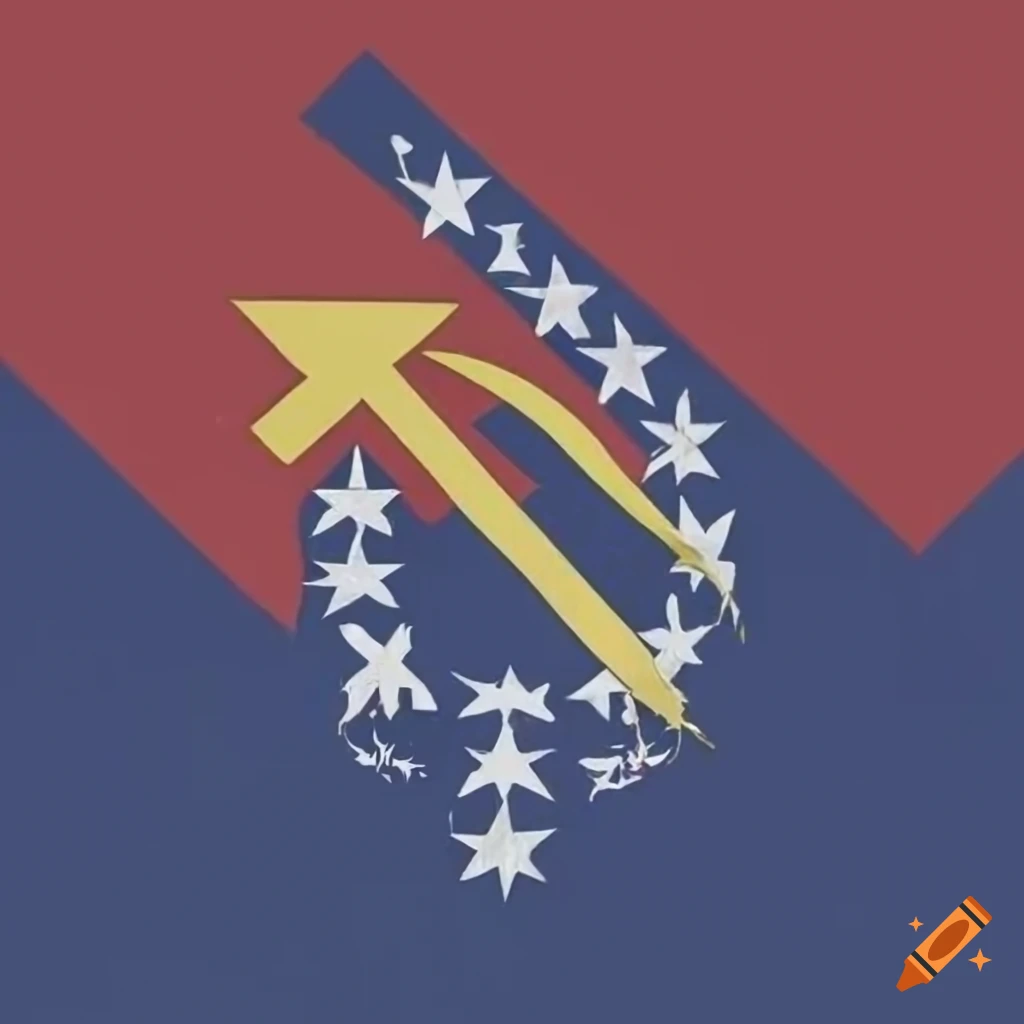 Flag of communist bosnia as a spanish protectorate state on Craiyon