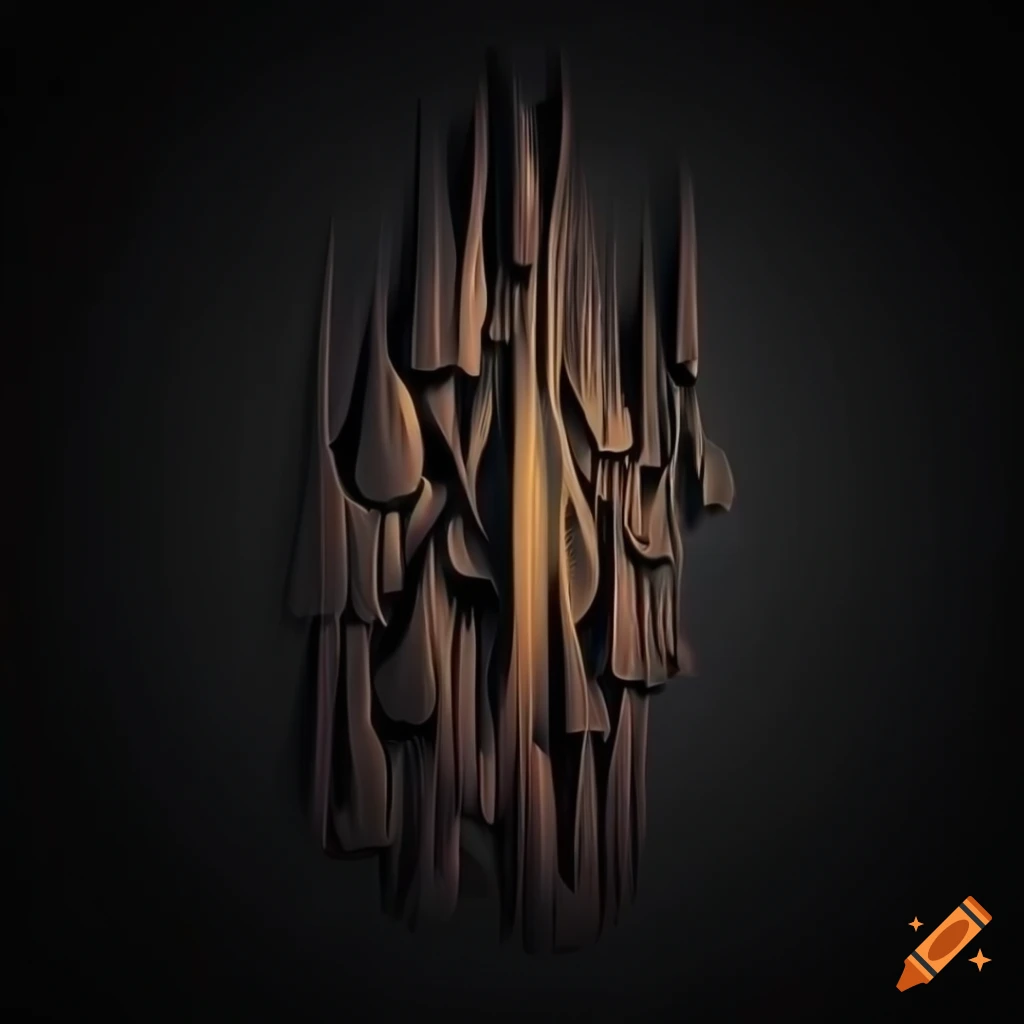 Stunning high definition black background illustration with intricate layering on Craiyon