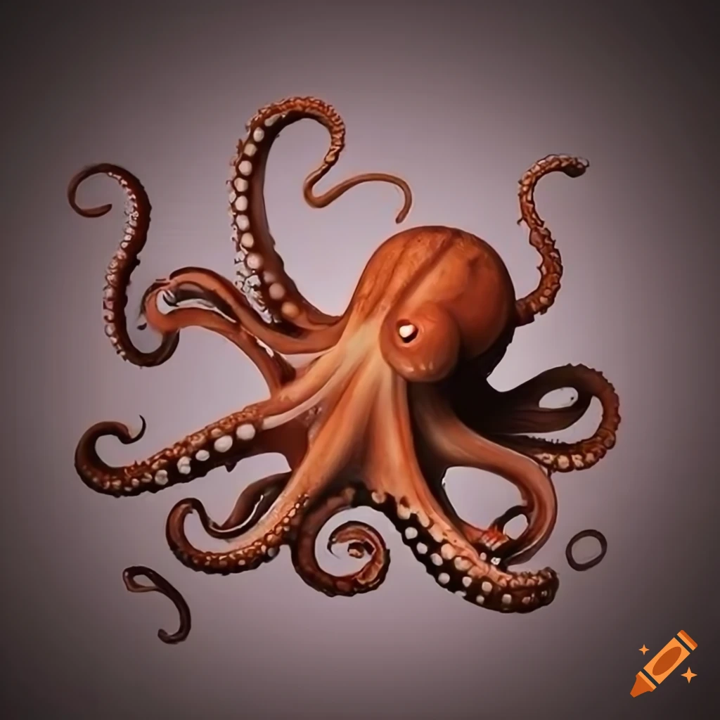 Octopus with a hop as head on Craiyon