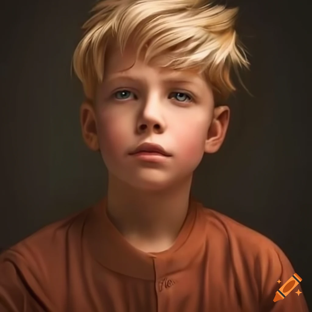 Blonde boy on Craiyon