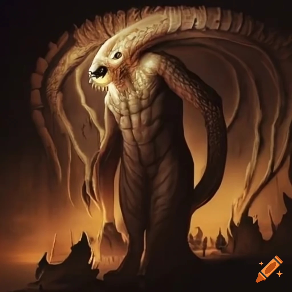 Giant mythological creatures on Craiyon