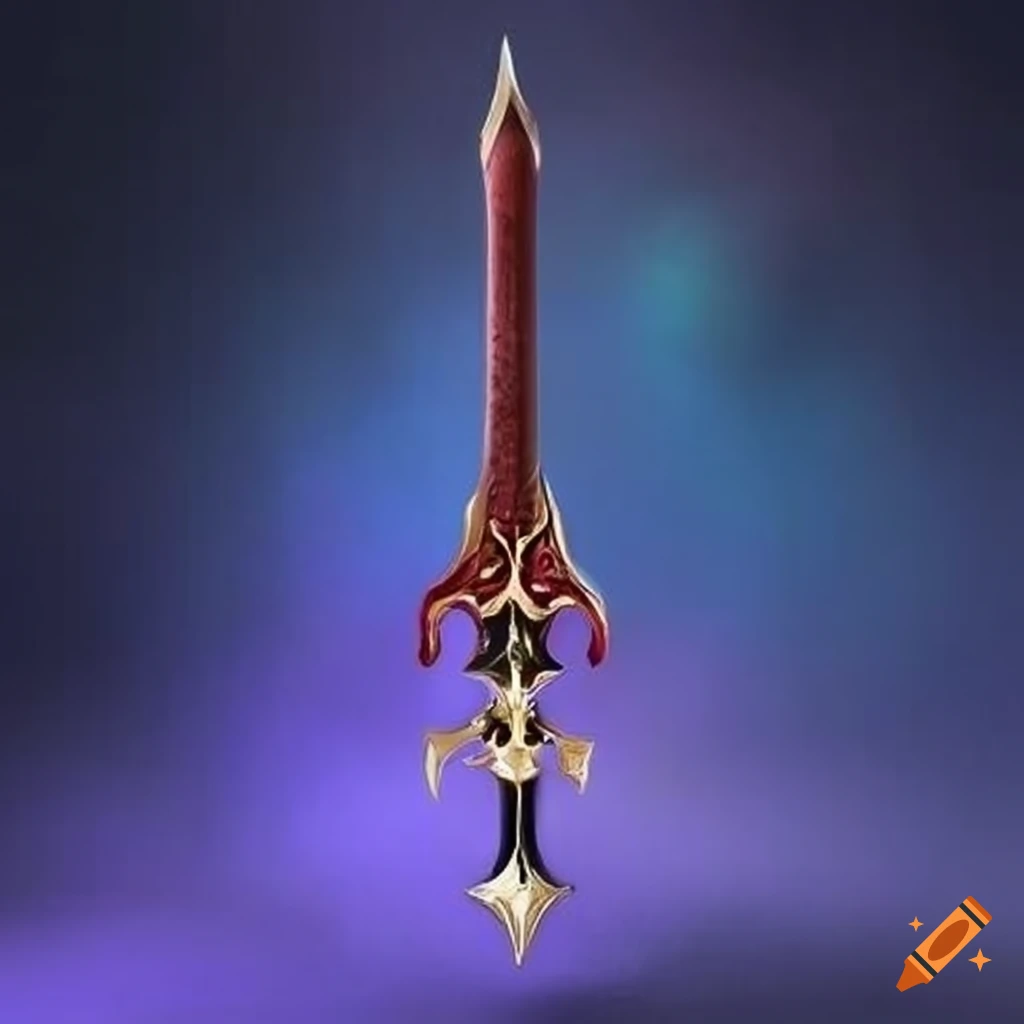 Straight fantasy sword on Craiyon