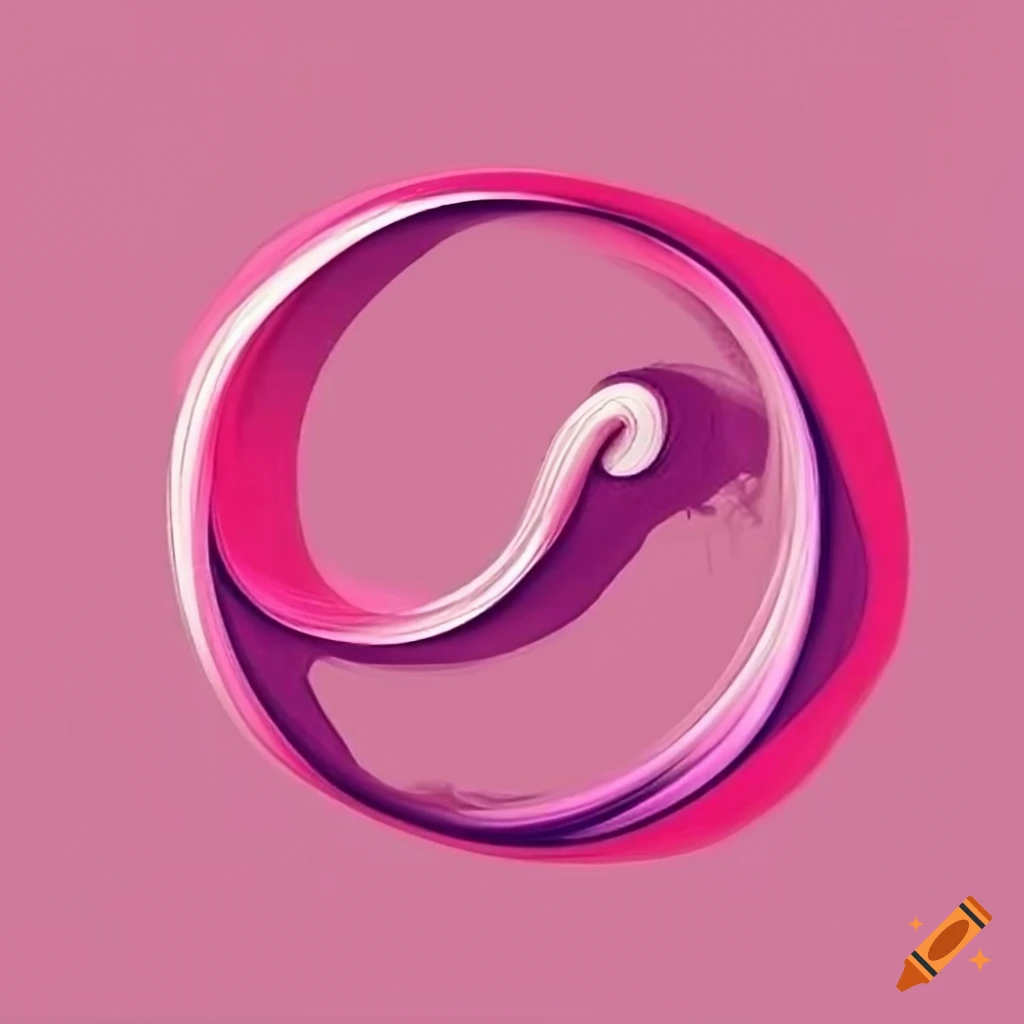 Pink simple logo on Craiyon