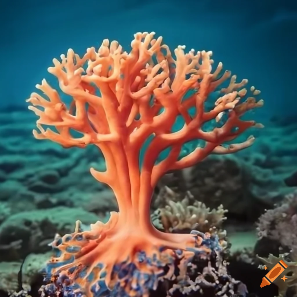 Long thin coral on Craiyon