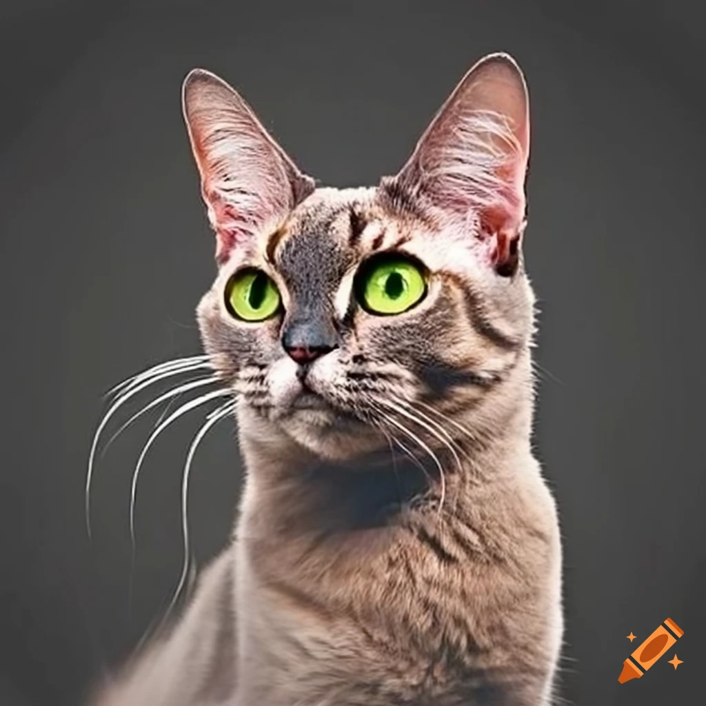 Unique cat breeds on Craiyon