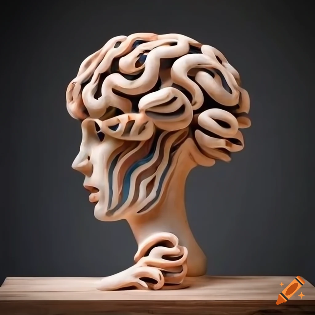 Sculpture artwork capturing the complexity of the human mind using ...